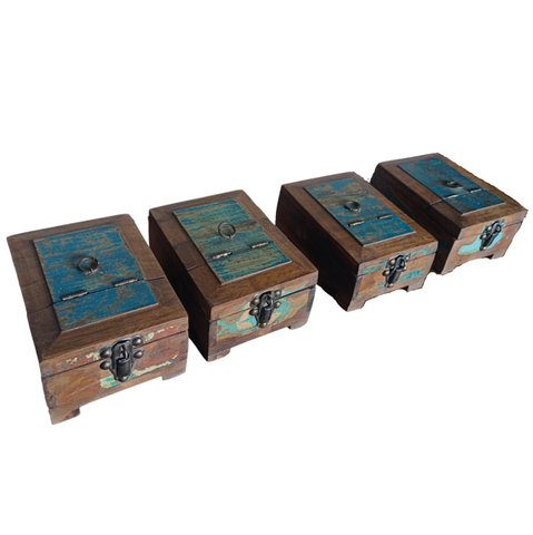 UNC034 Wooden shaving box with folding mirror and storage – Skyira